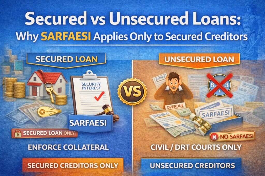 Secured vs Unsecured Loans: Why SARFAESI Applies Only to Secured ...